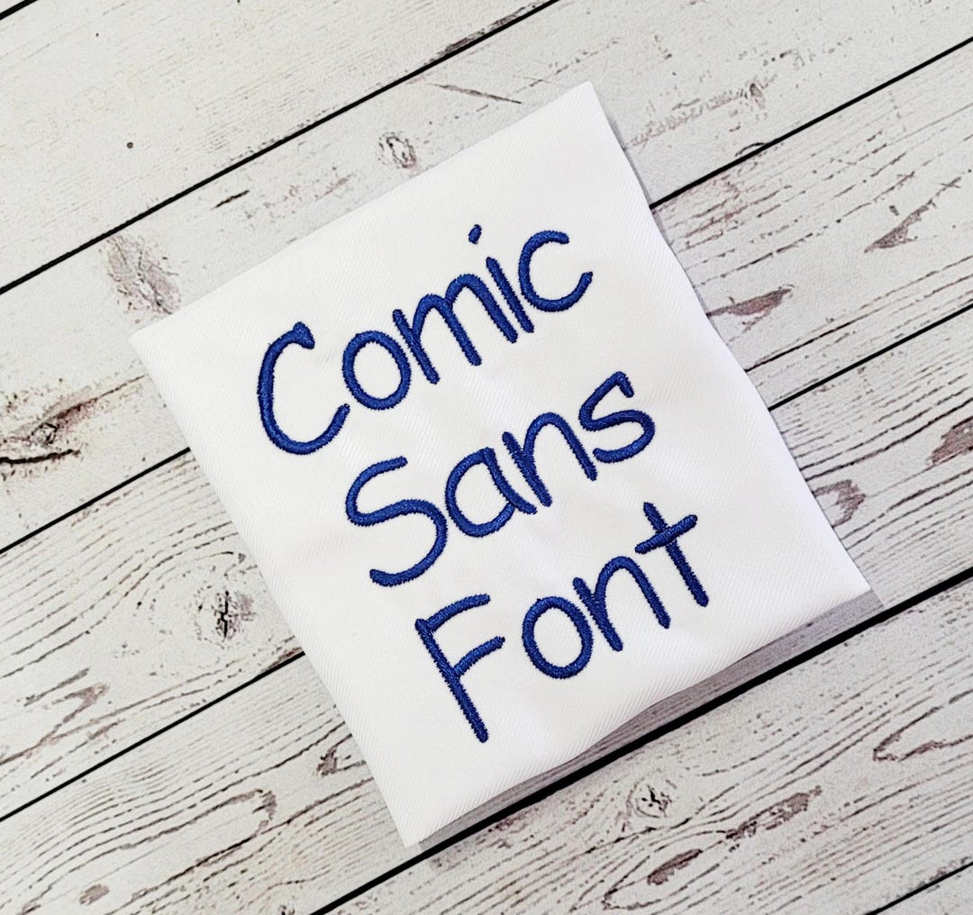 Comic Sans Native BX Font: Machine Embroidery Design (digital Download ...