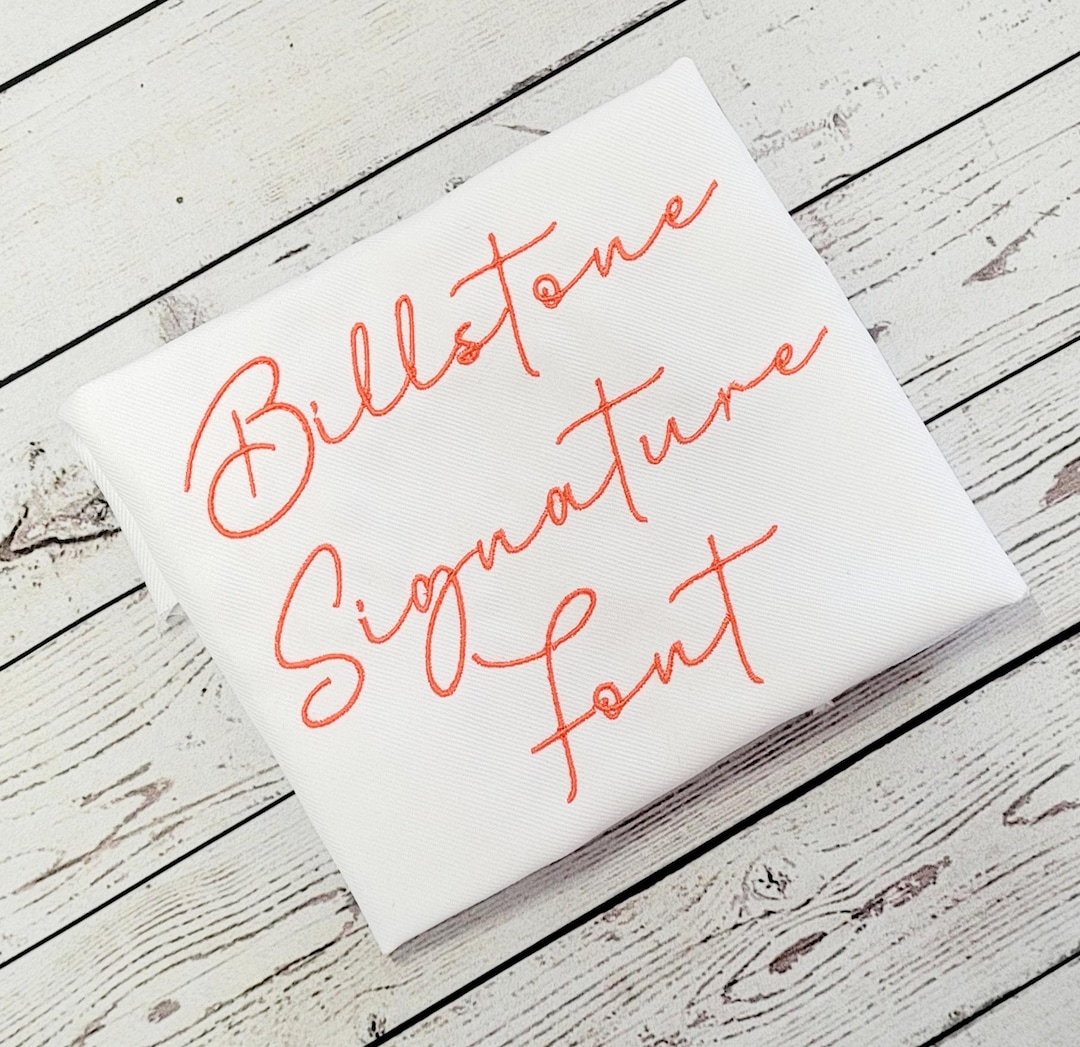 Billstone Signature Native BX Font Embroidery Design, Handwritten Font ...