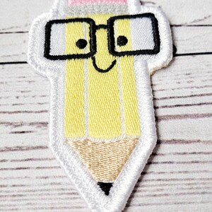 Cute Pencil Patch Embroidery Design, Machine Embroidery, Digital ...