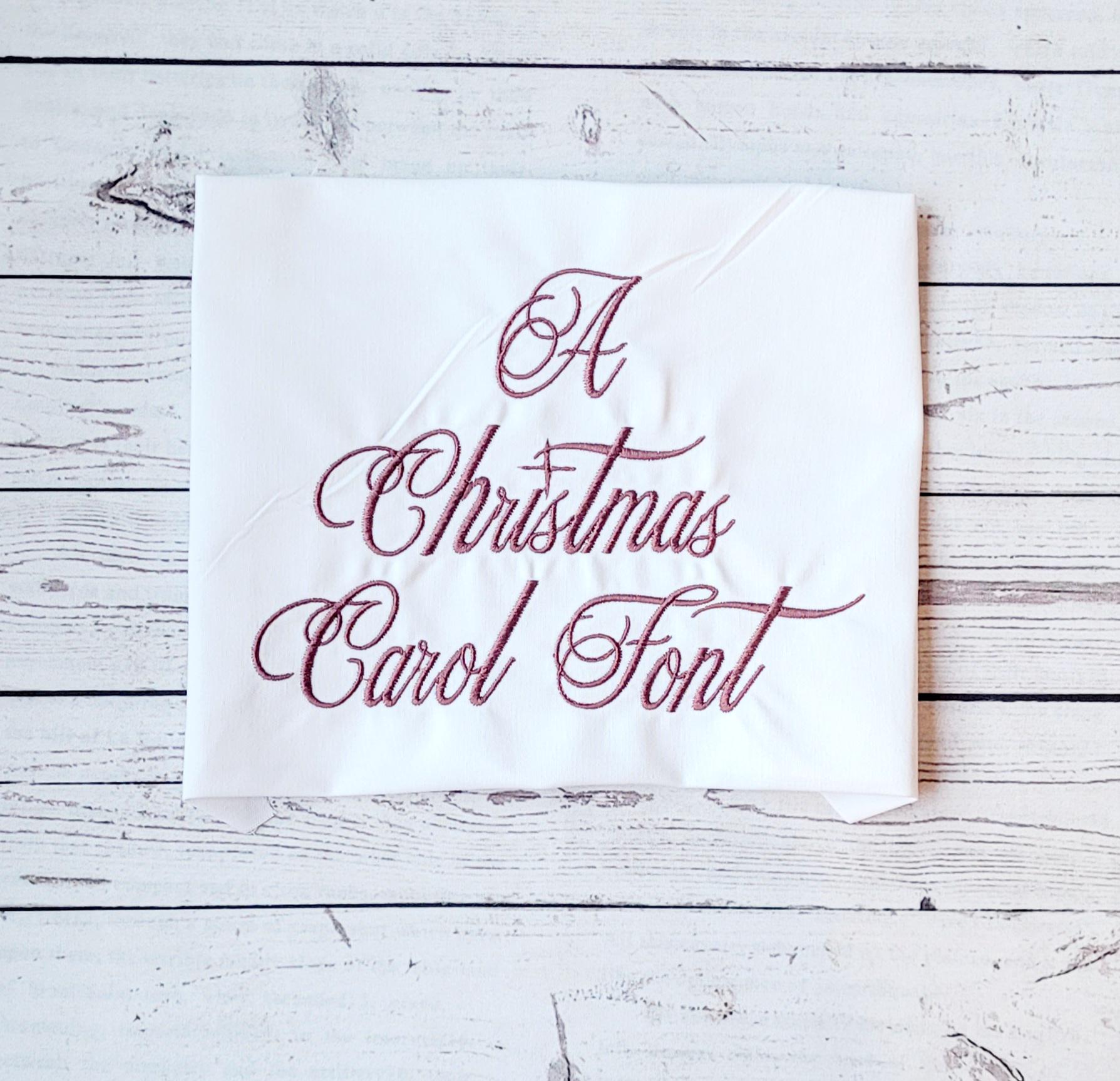 A Christmas Carol Native BX Font Embroidery Design, Machine Embroidery ...