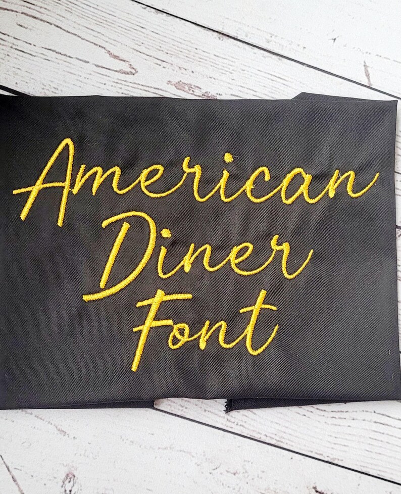 American Diner Font Embroidery Design: Native BX (digital Download) - Etsy