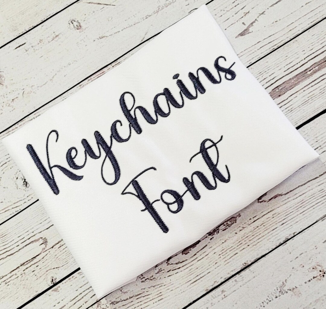 Keychains Native BX Font Embroidery Design (digital Download) - Etsy