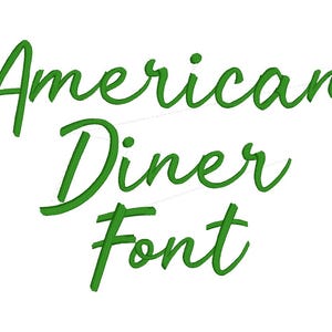 American Diner Font Embroidery Design: Native BX (digital Download) - Etsy