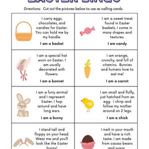 Easter Bingo Cards - A Fun Activity for the Entire Family! - Etsy