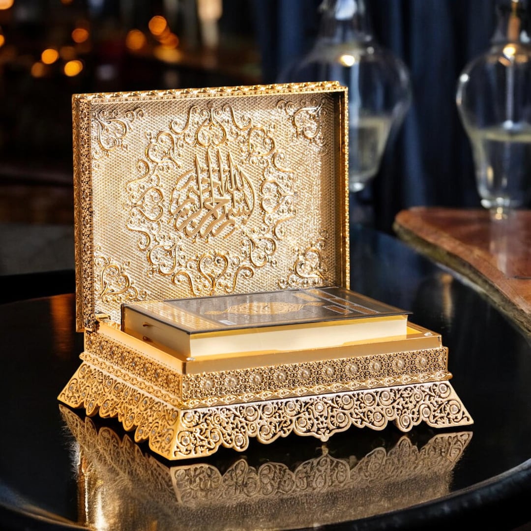Lux Boxed Quran Gift Set, Quran Gift With Decoration Box, Islamic Home ...