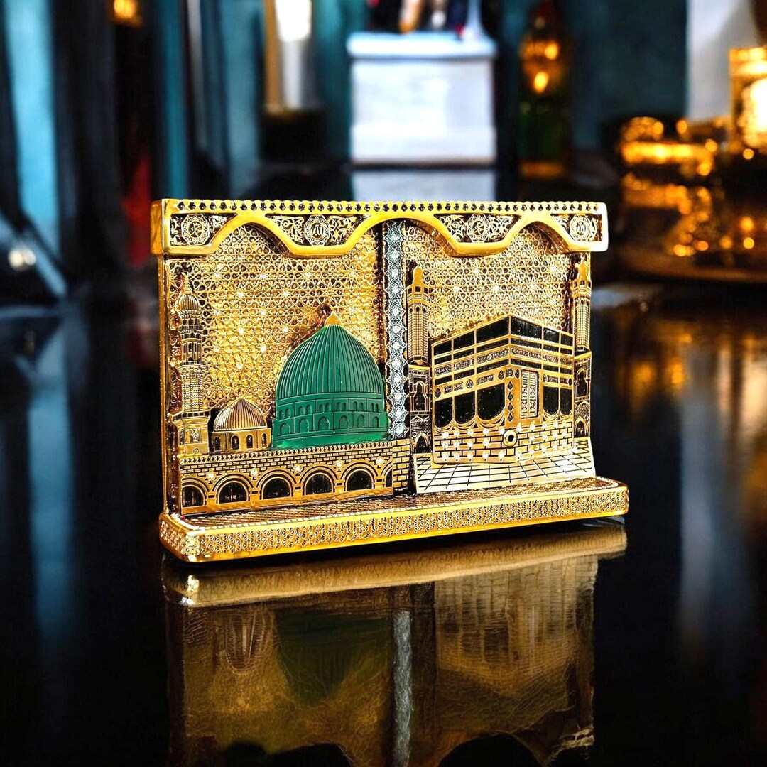 Kaaba and Masjid Al-nabawi Islamic Home Decor, Islamic Figurine ...
