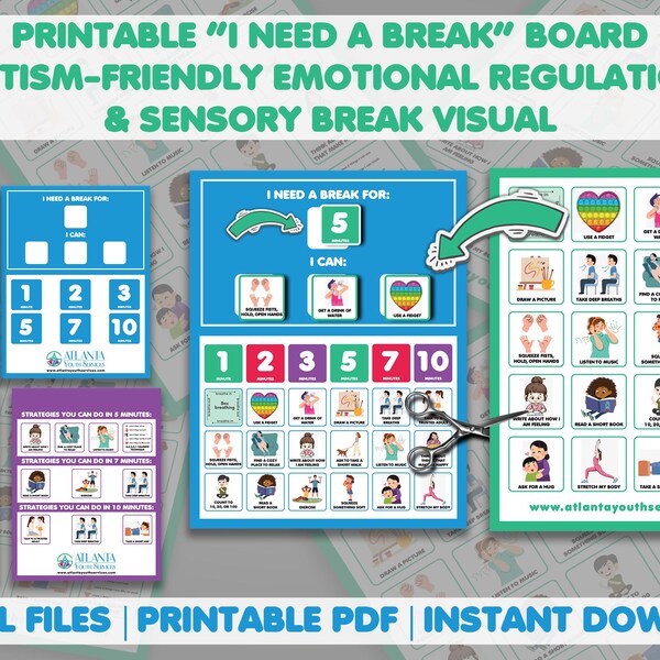 I Need a Break Visual - Etsy