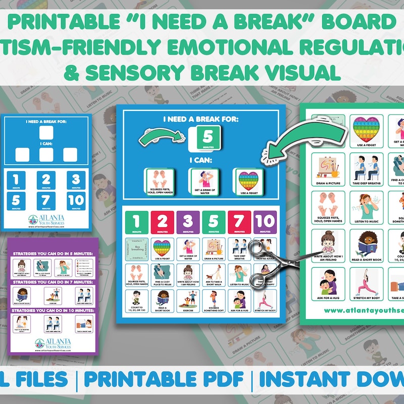 I Need a Break Visual - Etsy