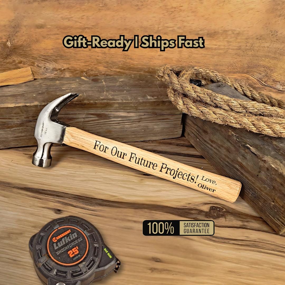 Personalized Hammer, Engraved Hammer, Mens Blue Collar Gift, Custom ...
