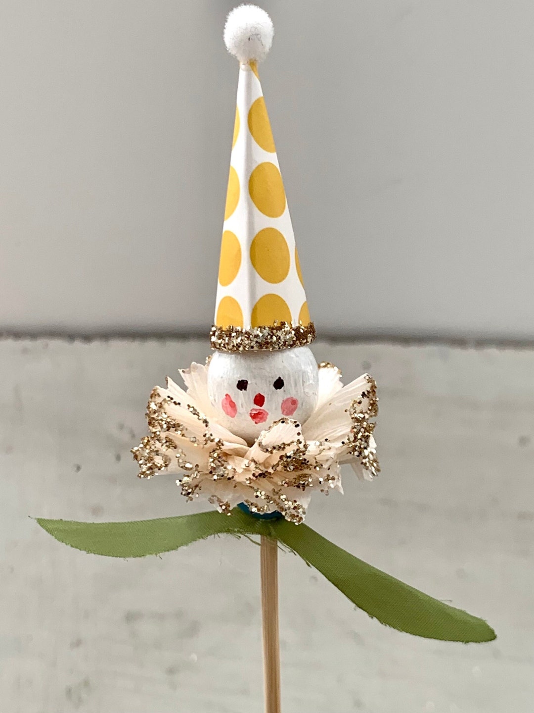Handmade Party Clown Cake Topper - Etsy