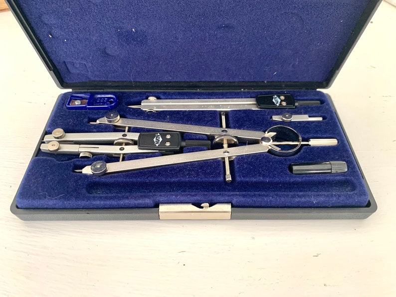 Vintage Mechanical Drafting & Calipers Tool Set - Etsy