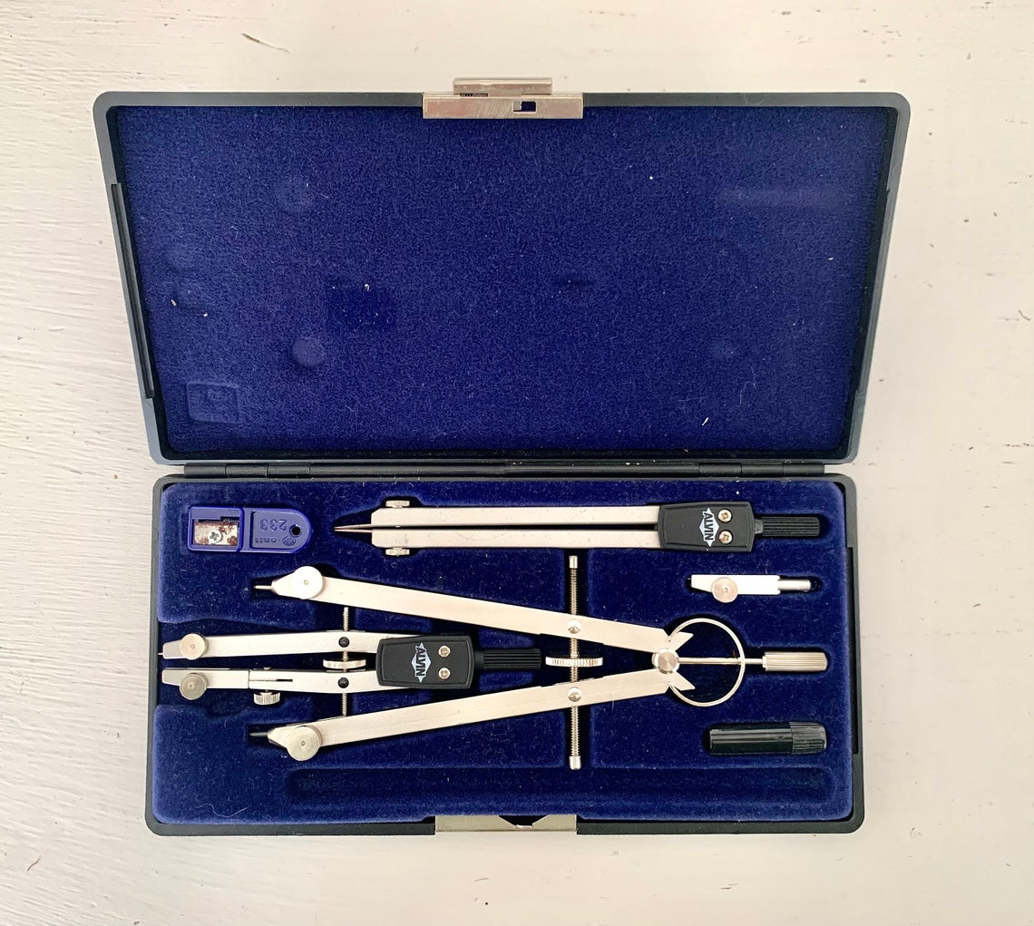 Vintage Mechanical Drafting & Calipers Tool Set | Etsy