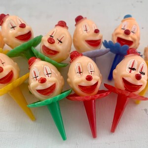 Vintage Circus Party Clown Cake Toppers - Etsy