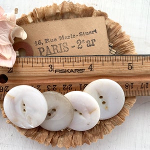 Vintage Mother of Pearl Coat Buttons, 4 Oversized MOP Shells Buttons - Etsy