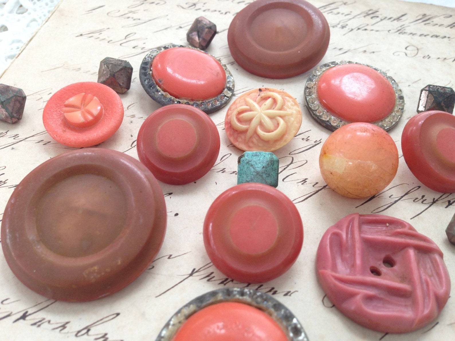 Vintage Buttons Fashion Buttons Salvaged Dessert Sand - Etsy