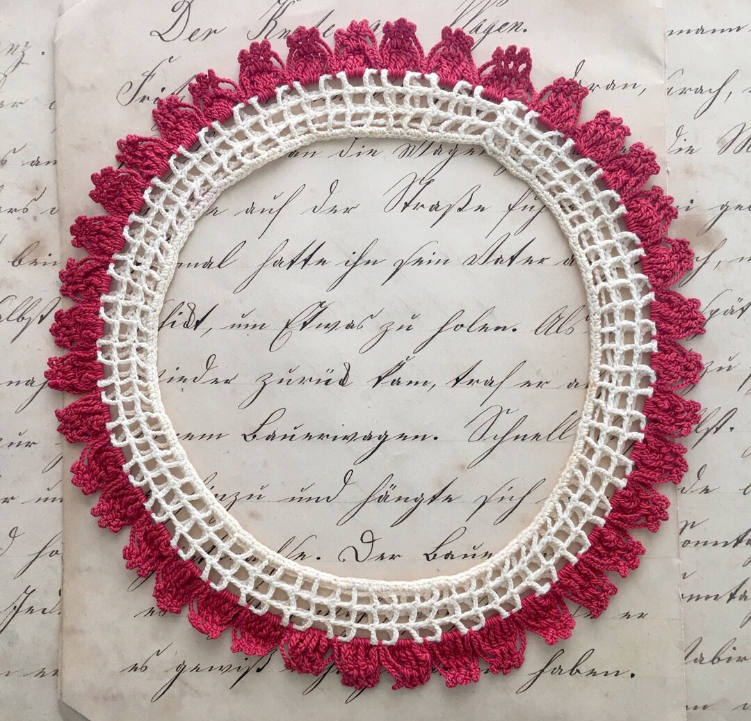 Vintage Crocheted Trim, Doily Edging, Handmade Crochet Frame - Etsy