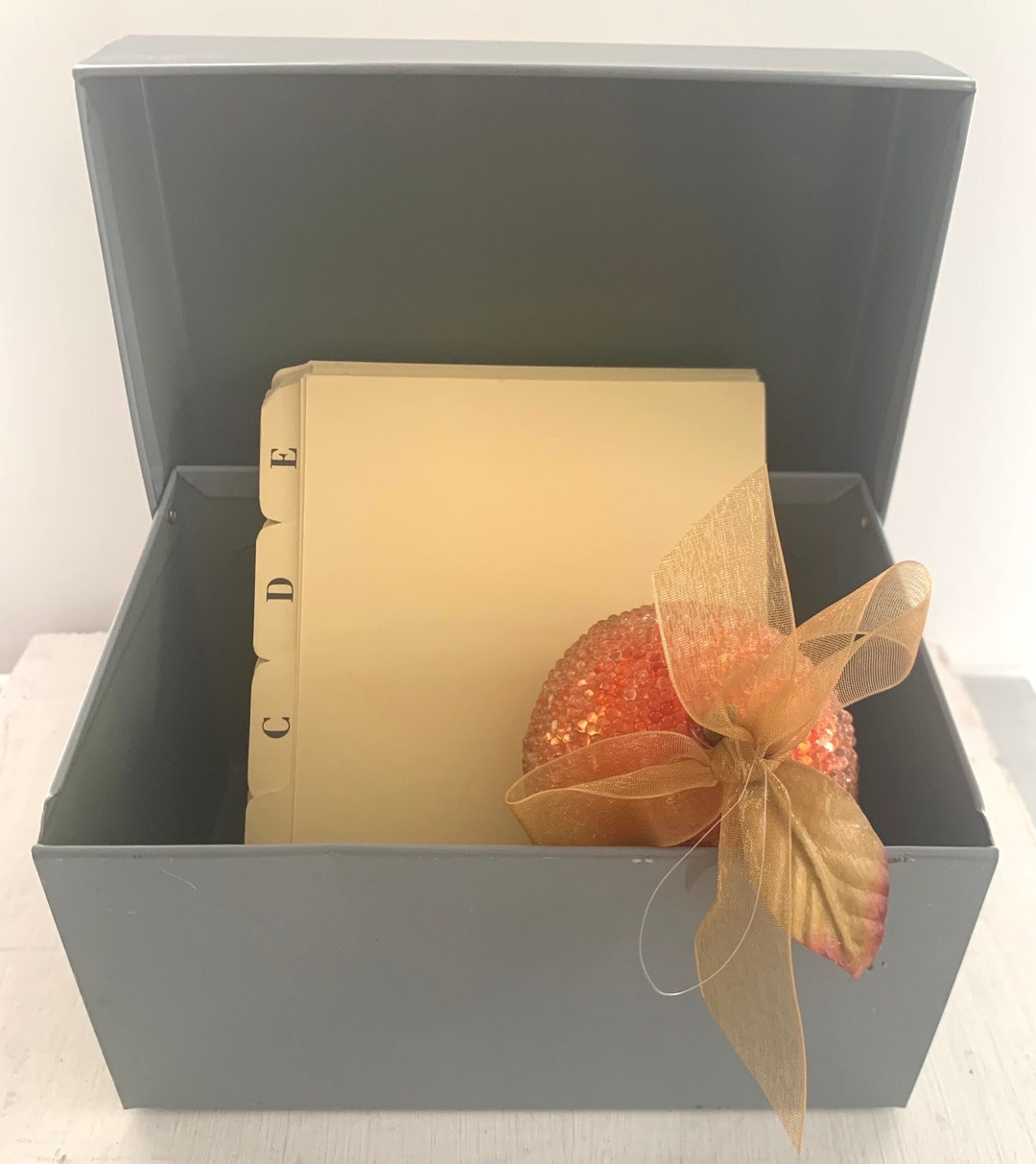 Large Vintage Recipe File Organizer Box - Etsy