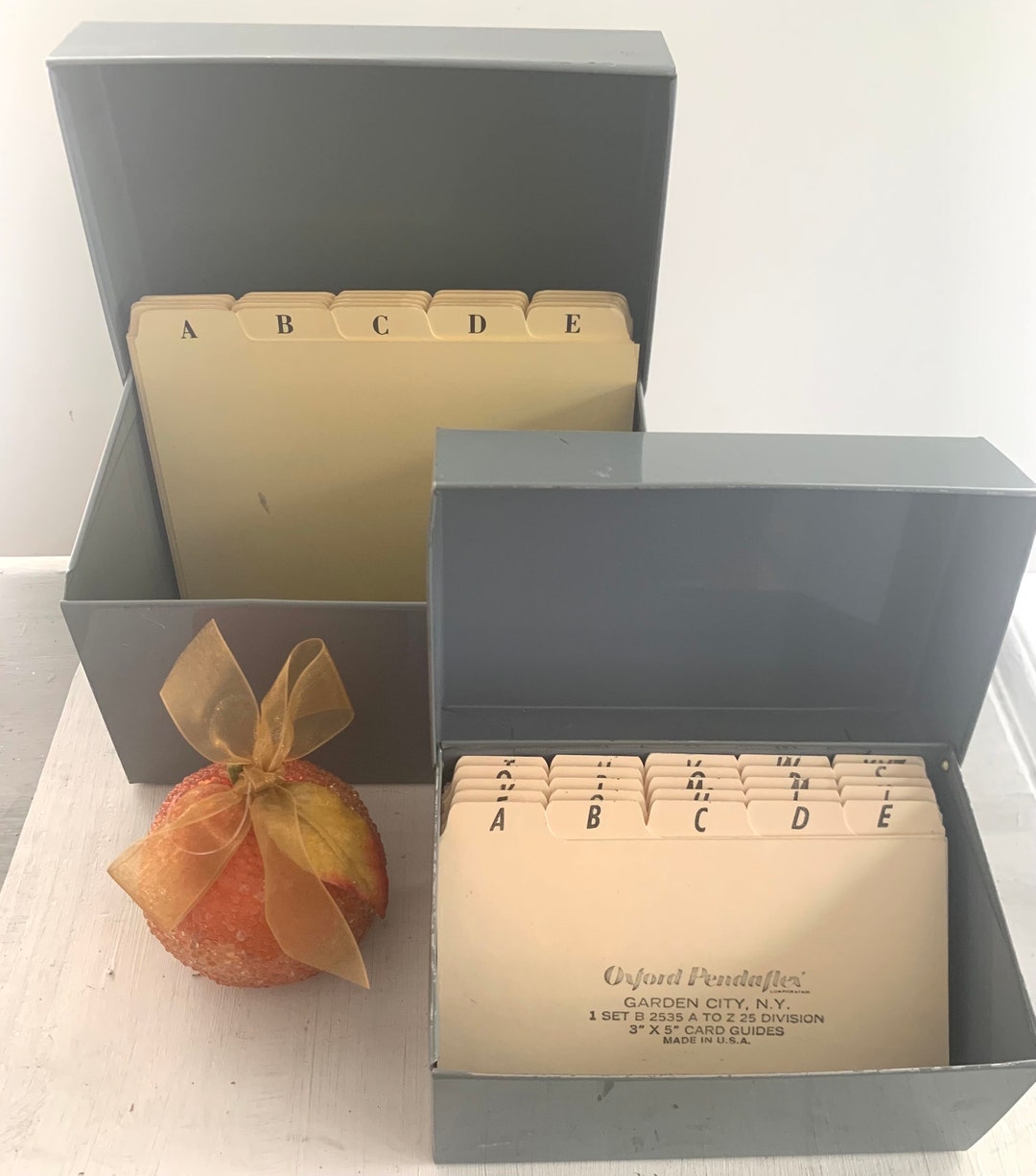 Small Vintage Recipe File Organizer Box - Etsy