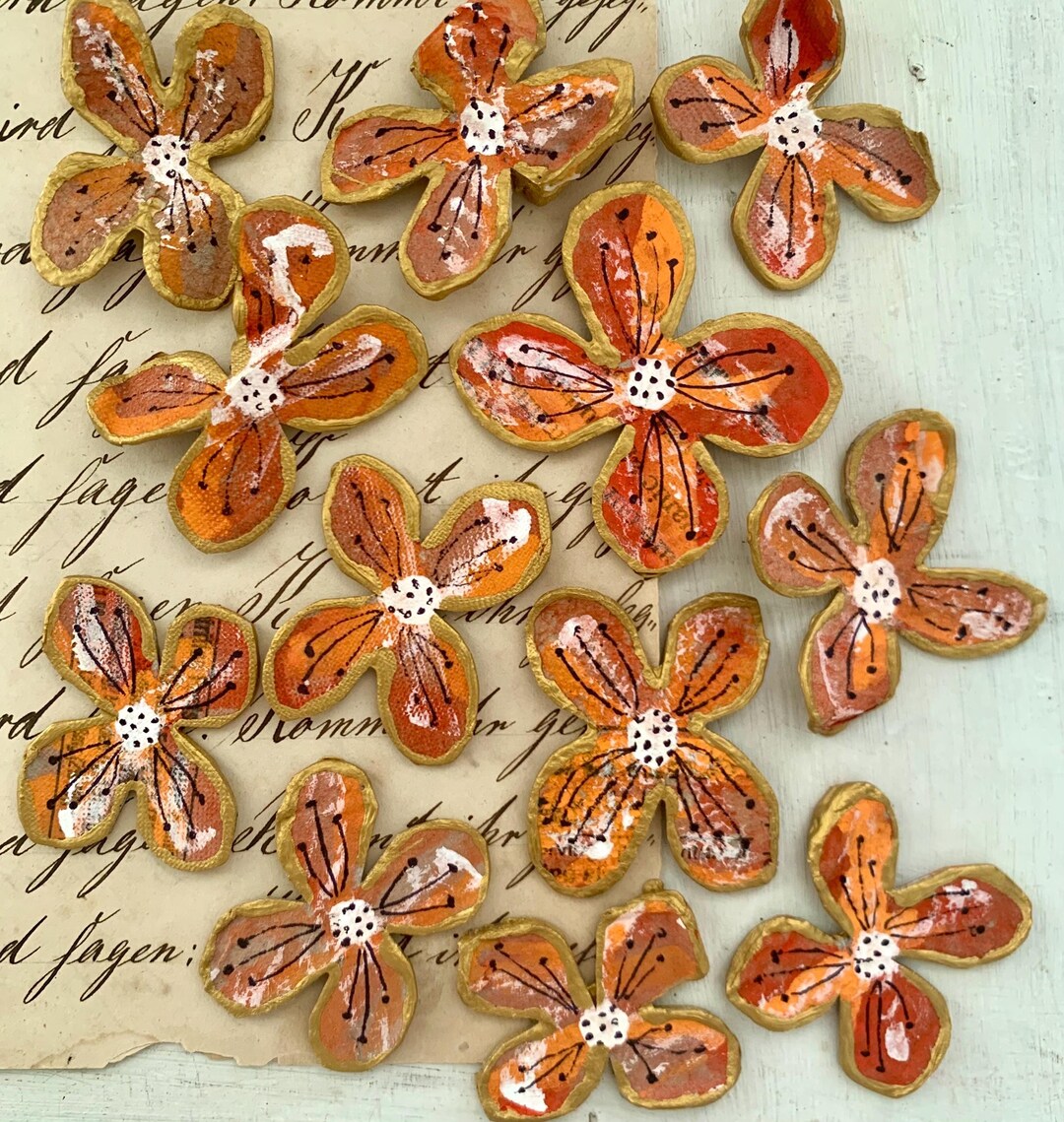 Paper Mache Flowers, Marbella Watercolor Garden Series, Handmade ...