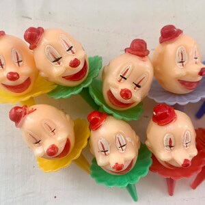 Vintage Circus Party Clown Cake Toppers - Etsy