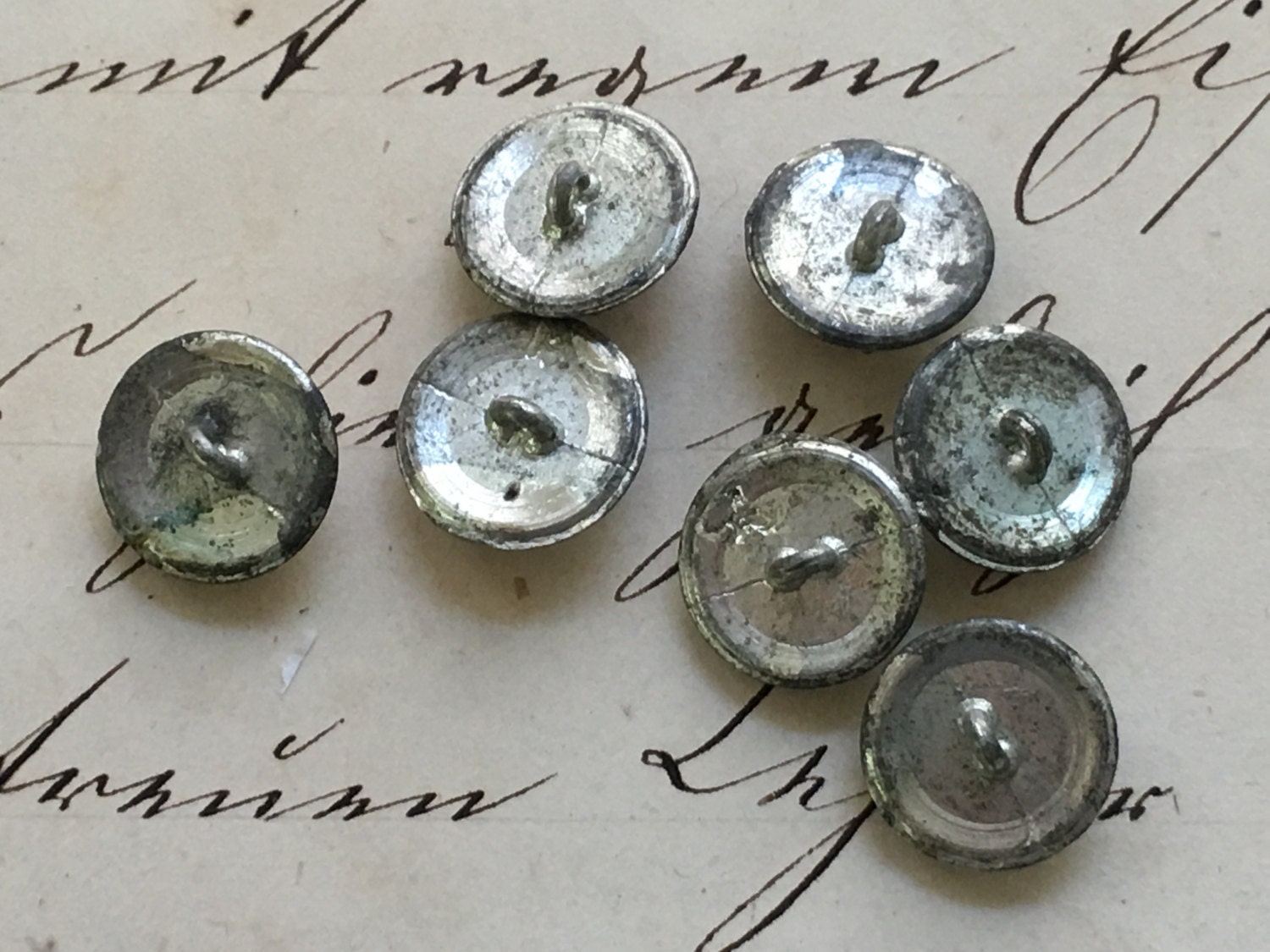 Vintage Estate Pot Metal Bling Buttons - Etsy