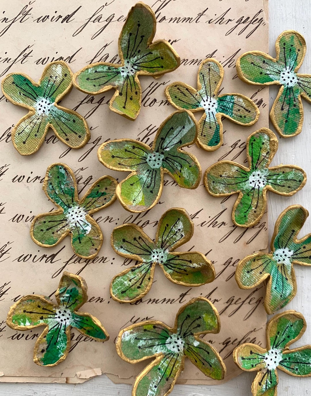 Paper Mache Flowers, Dublin Gardens Watercolor Series, Handmade Flowers ...