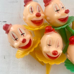 Vintage Circus Party Clown Cake Toppers - Etsy