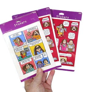 1993 Vintage Hallmark Stickers Three Packages CATHY 2 Types Sealed New ...