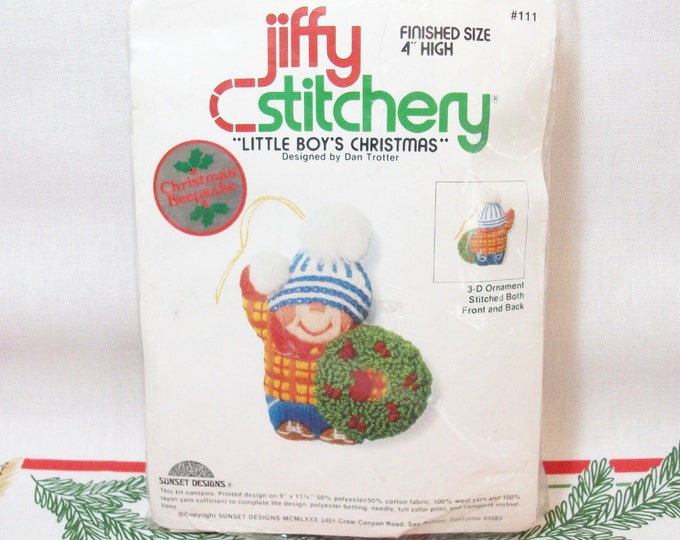Vintage Jiffy Stitchery 3D Christmas Ornament - Etsy