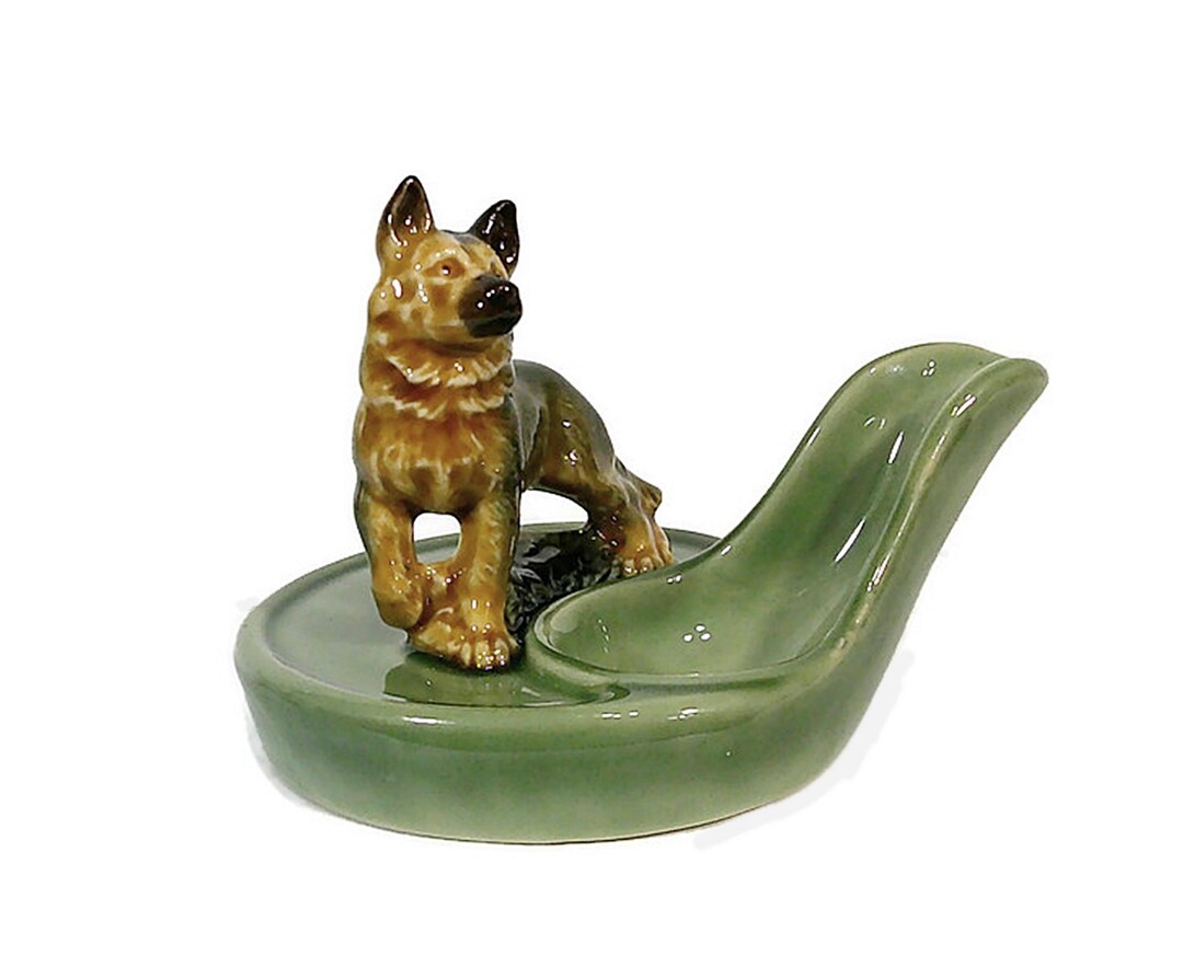 Vintage Wade Dog Figurine Ceramic Pipe Holder Rest German Shepard ...
