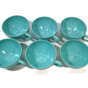 1966 Vintage Oneida Melmac Melamine Aqua & White Blue Hawaii 34 Pc ...
