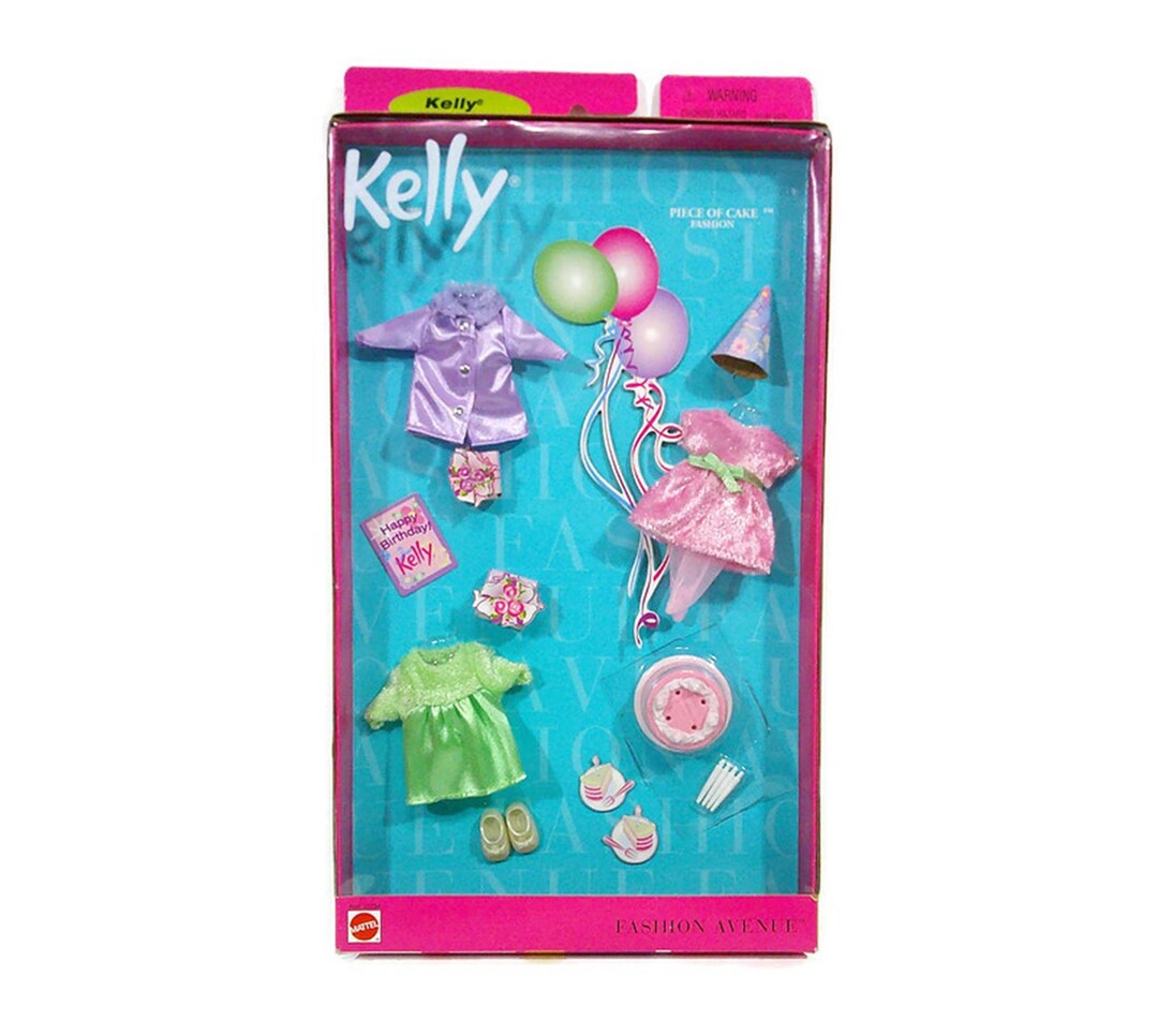 2001 Vintage Kelly Doll Clothes NIB Barbie Mattel Piece of Cake ...