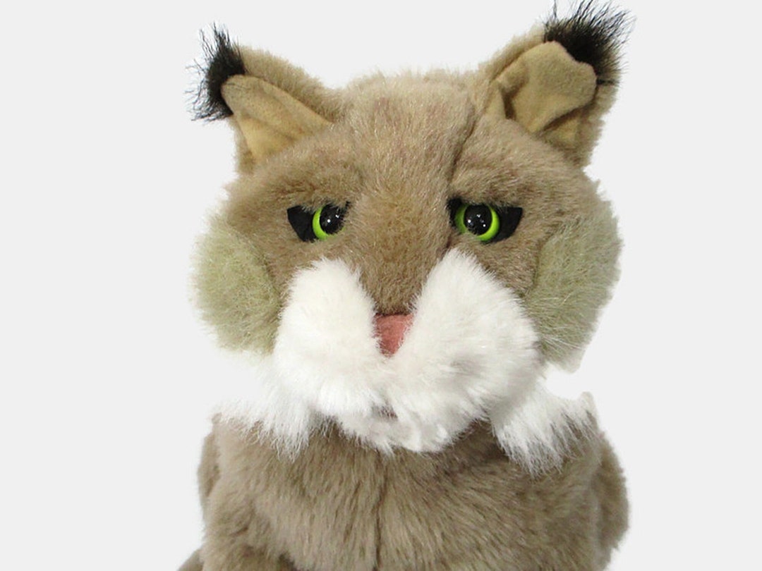 Vintage Folkmanis BOBCAT Full Body Plush Furry Stuffed Animal - Etsy
