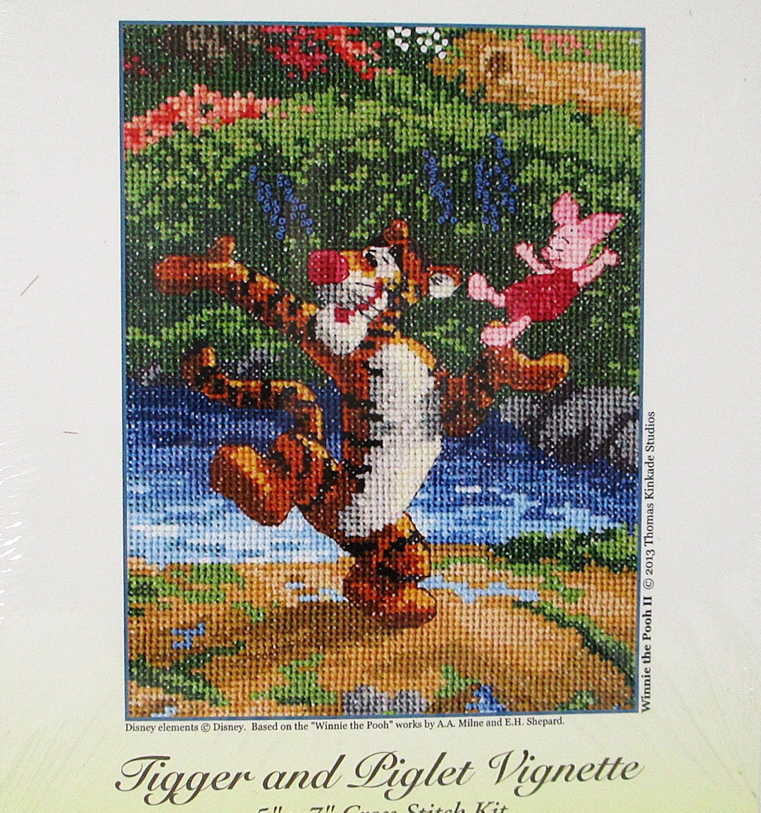 Disney Dreams Collection TIGGER and PIGLET 5 X 7 Cross Stitch Kit ...