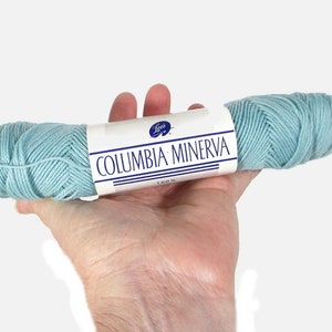 Columbia Minerva Aqua Blue Sports Yarn 100% Dacron Six 1 Ounce Skeins ...