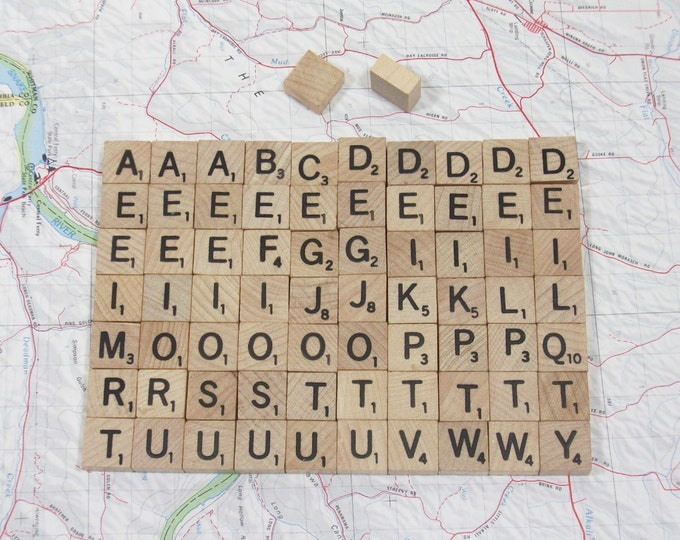 Mini Scrabble Tiles Wood Letters Travel Game Supplies - Etsy