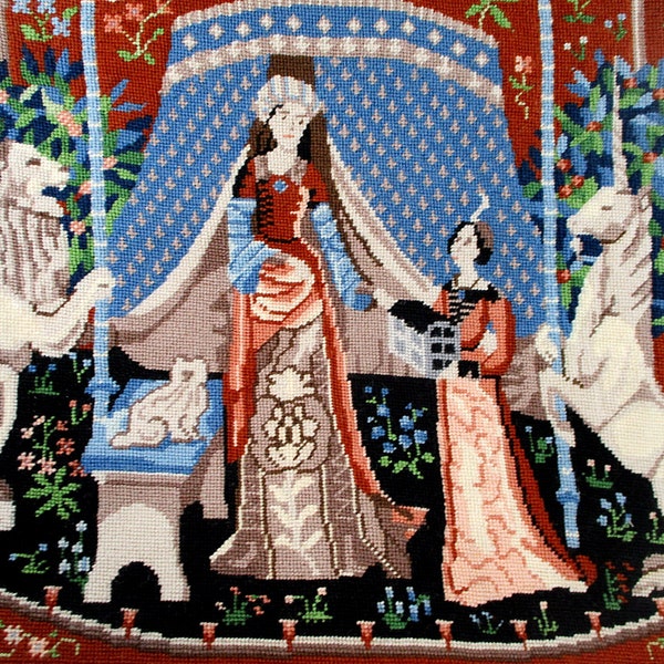 Finished Vintage Needlepoint - Etsy