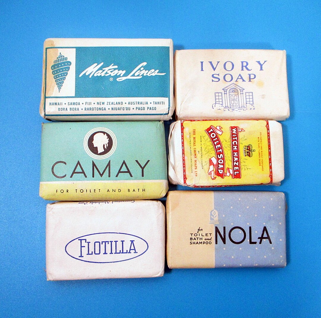 Vintage Mini Soap Bars Lot of 6 Witch Hazel Camay Ivory Matson Lines ...