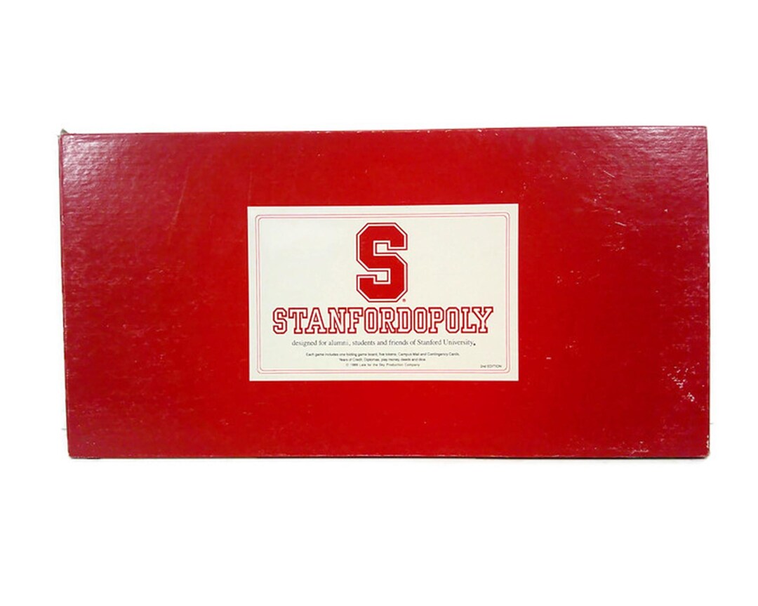 1989 Vintage STANFORDOPOLY University Board Game 2nd Ed Open Box Very ...