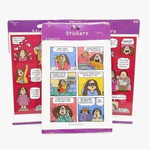 1993 Vintage Hallmark Stickers Three Packages CATHY 2 Types Sealed New ...