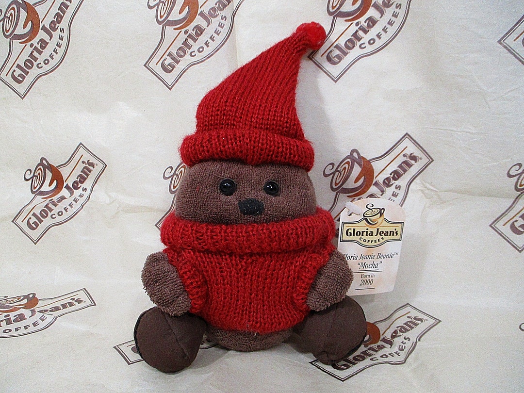 Vintage Plush Beanie Gloria Jeans Coffees Coffee Bean Toy "mocha" Brown ...