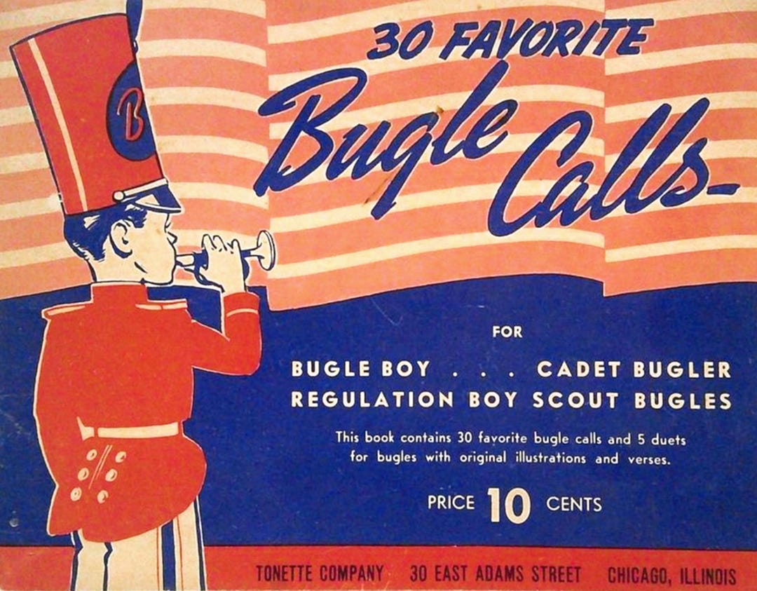 1940s Vintage Bugle Calls Music Booklet 30 Favorite Regulation Boy ...