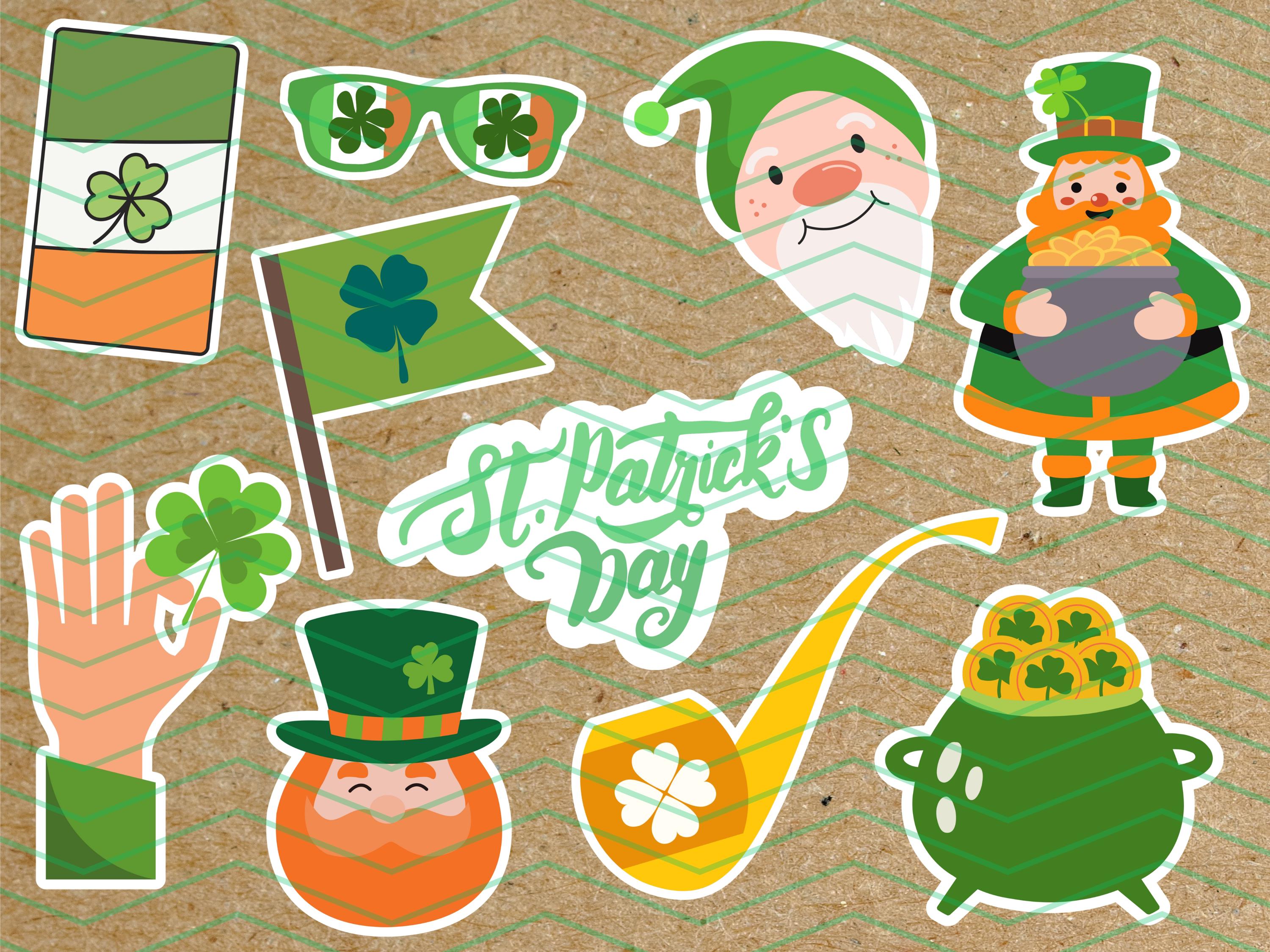 St.patrick's Day 100 Stickers, Digital Stickers,digital Planner, Irish ...