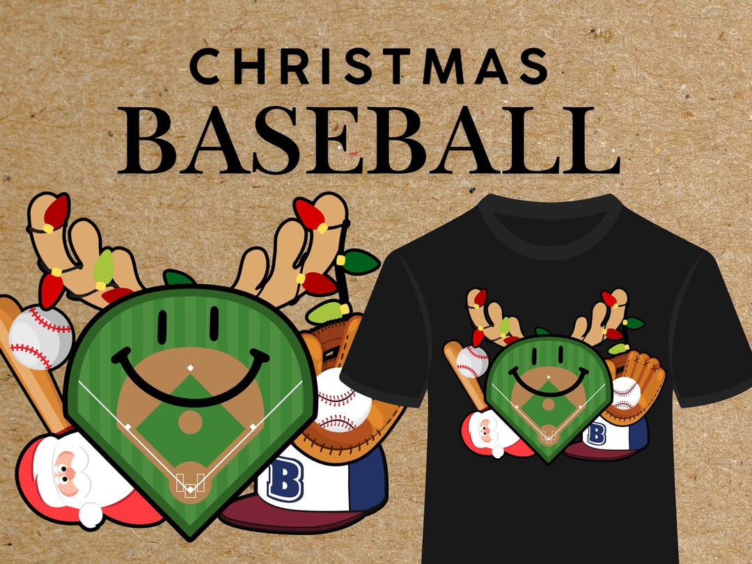 Baseball Horn Christmas Png Sublimation Design Download, Merry ...