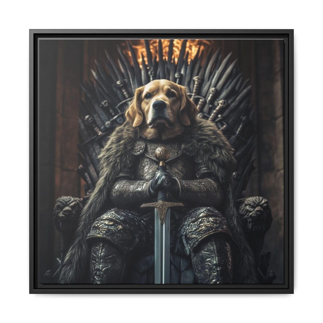 Royal Pet Portrait, King in the North, Game of Thrones, Dog Artwork ...