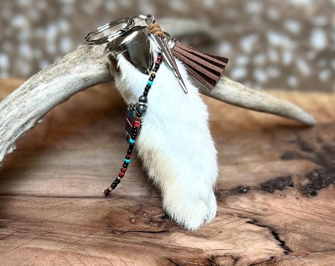 Rabbit Foot Keychain - Etsy
