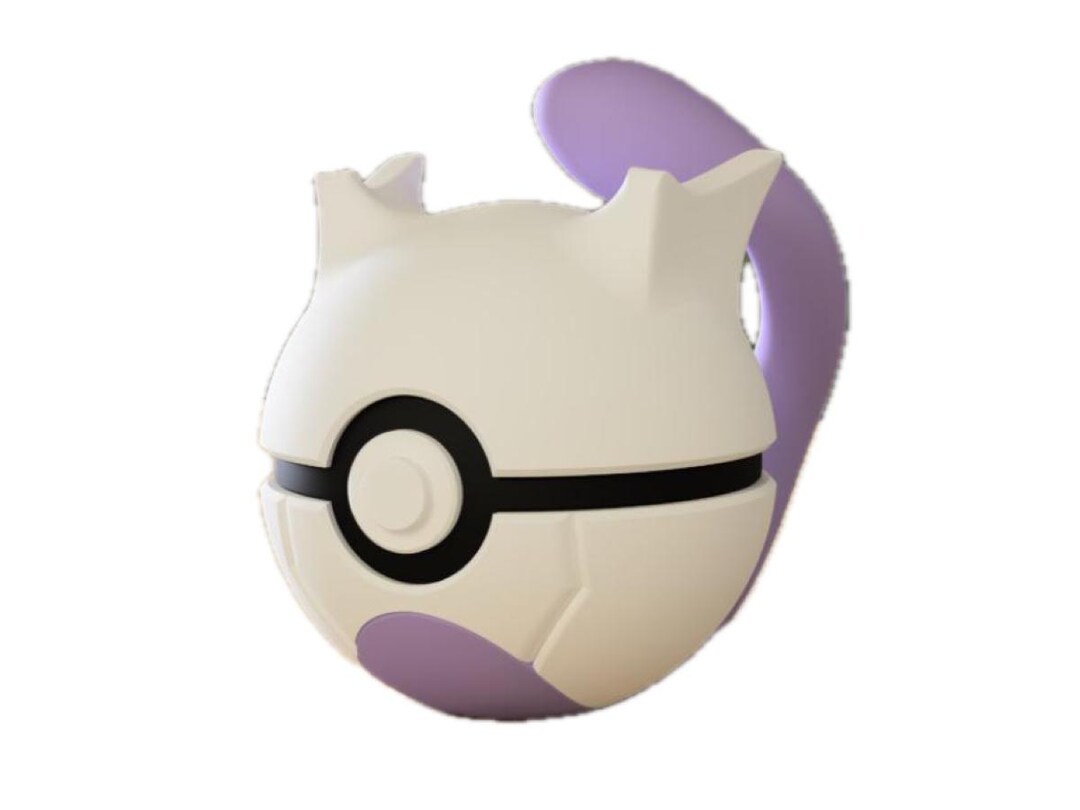 3d-printed Mewtwo Ball Pokéball - Perfect for Collectors and Cosplay ...