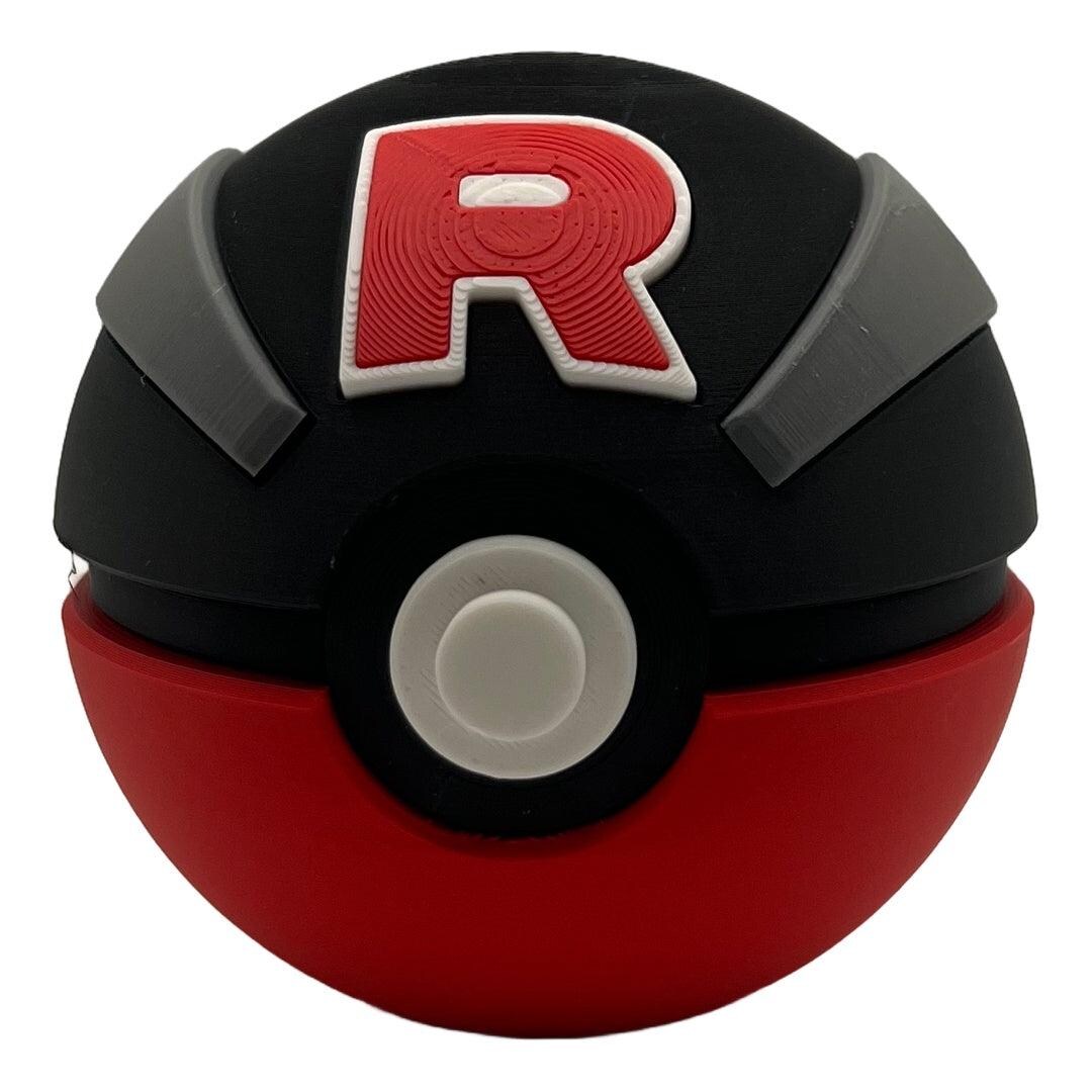 Team Rocket Pokeball, 3D Print Pokémon Collectible, Kanto Decoration ...