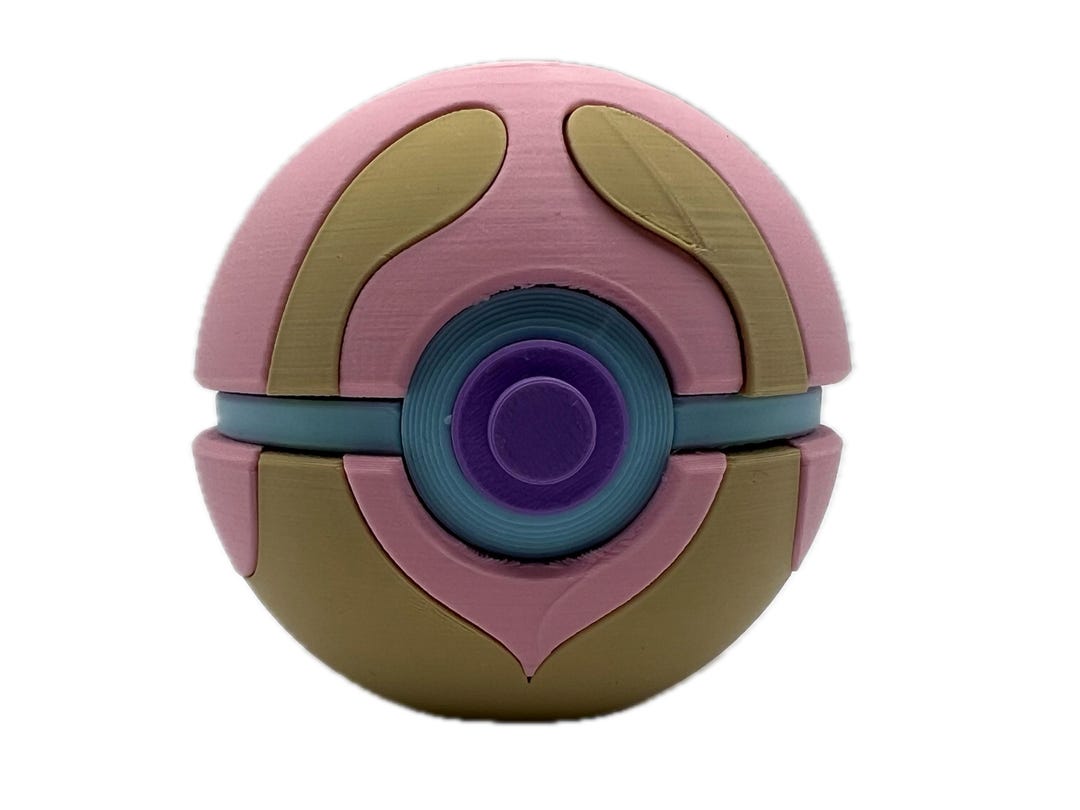 3D Printed Heal Ball Pokéball Perfect for Collectors and Cosplay Fans ...