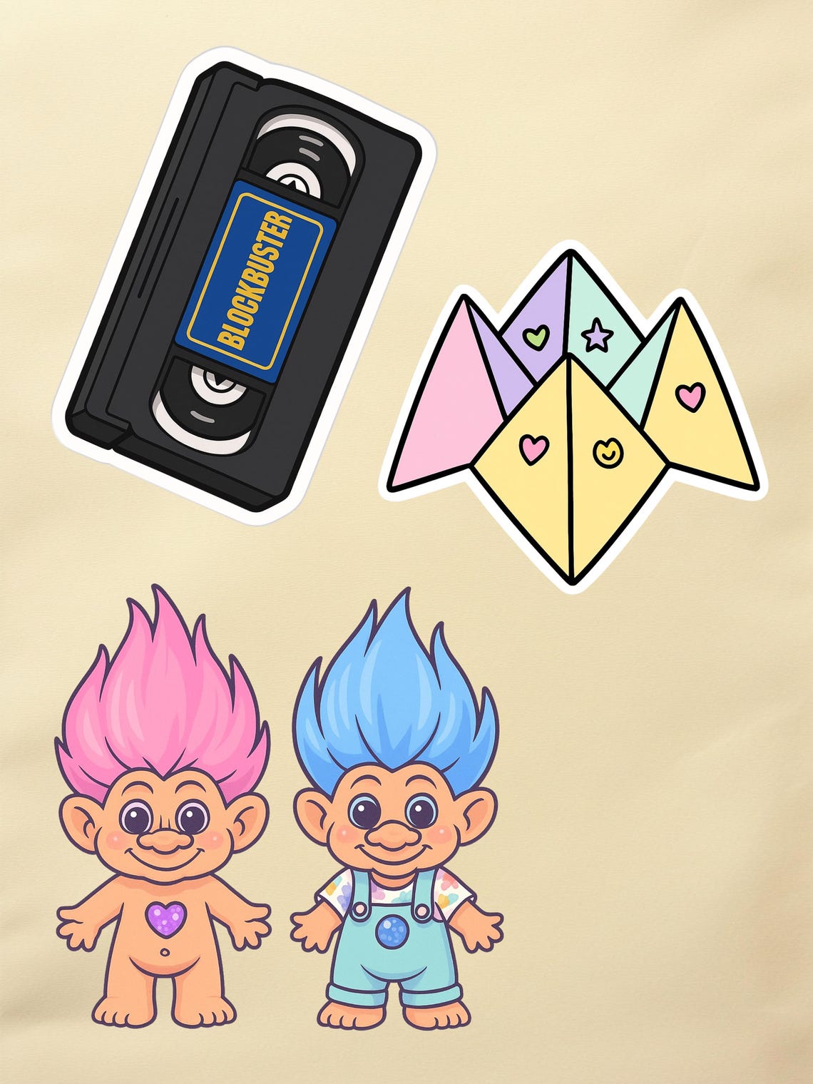 90s Clipart Bundle | Pastel Nostalgia Stickers | Cute Girls ...